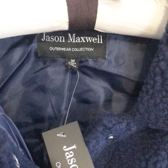 jason maxwell | Jackets & Coats | Jason Maxwell Blue Fuzzy Teddy Bear ...